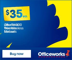 J.Burrows Wireless Mouse Black | Officeworks Ad - Bigdatr