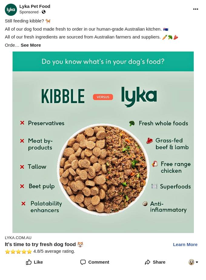Lyka Pet Food Ingredients at Dennis Fleming blog