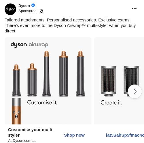 Customise your Dyson Airwrap I Dyson Australia Ad