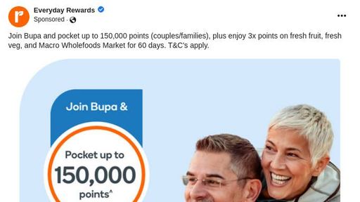 Bupa | Everyday Rewards Ad - Bigdatr