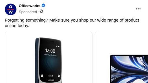 Nokia 8210 Unlocked 4G Mobile Phone Blue | Officeworks Ad - Bigdatr